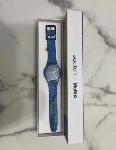 Swatch X MoMA The Starry Night, Luxury, Watches on Carousell