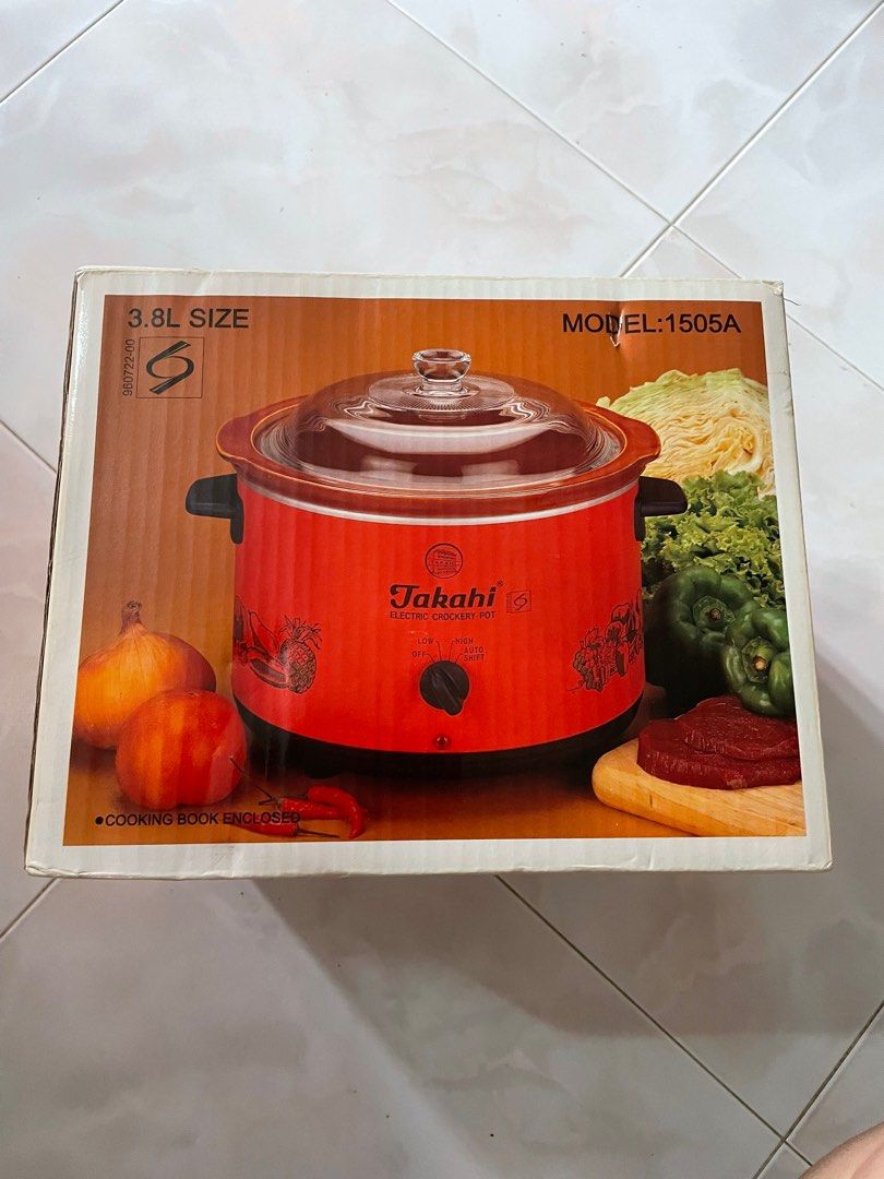 Takahi Electric Crockery Pot 3.8L, Furniture & Home Living, Kitchenware ...