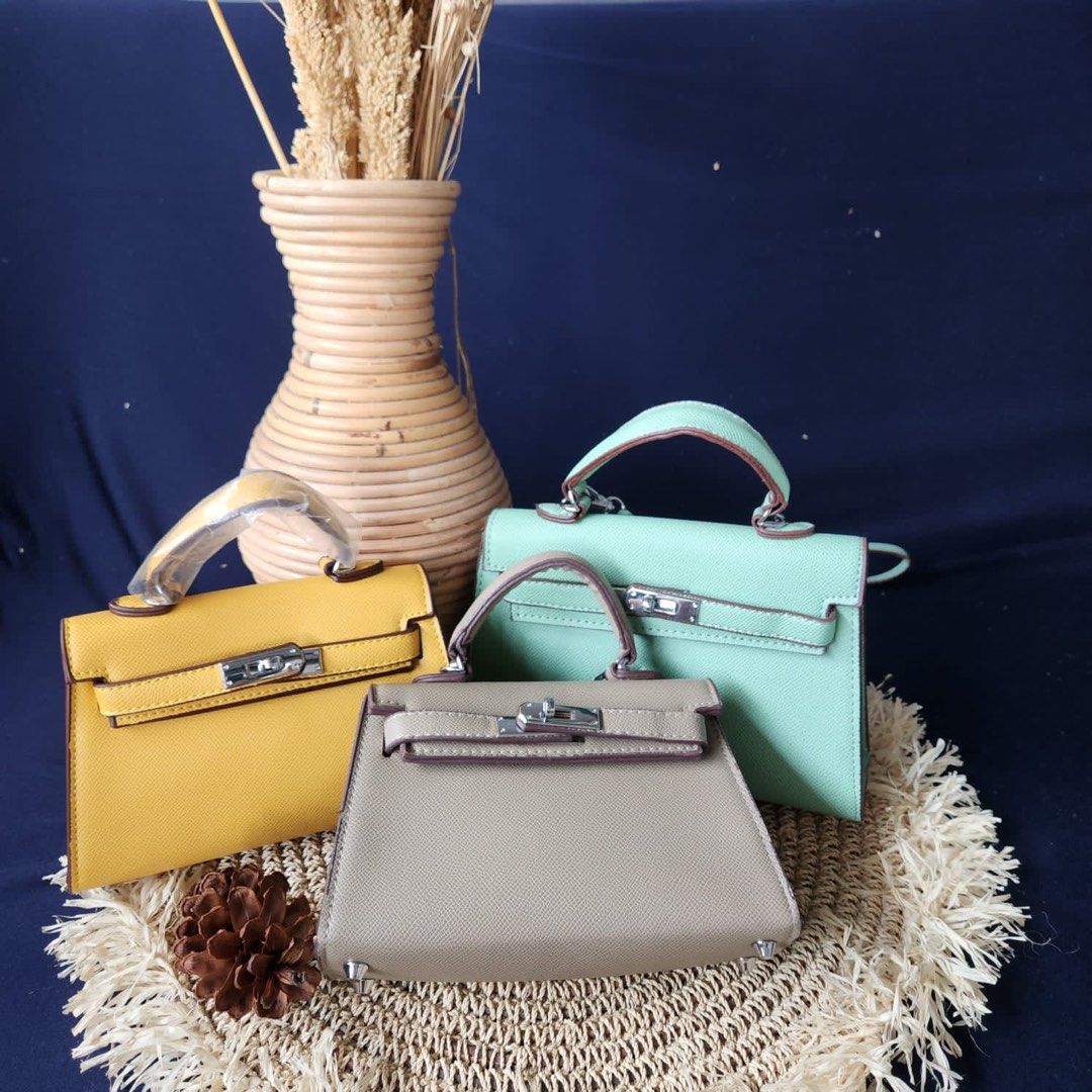 TAS MINI KELLY PRELOVED, Barang Mewah, Tas & Dompet di Carousell
