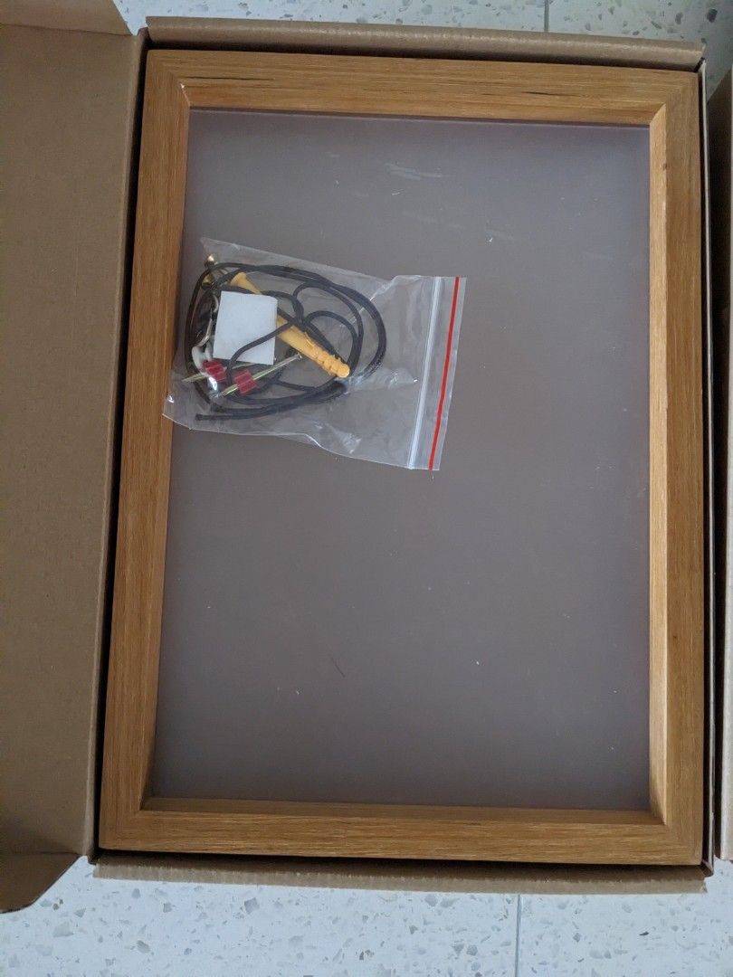 Teak finish wooden photo/picture frame - A4 and A3, Furniture & Home ...