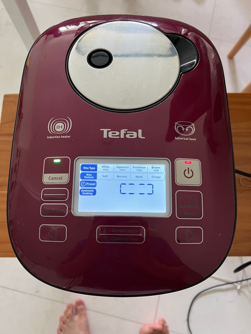 Tefal Pro RK8055 Spherical Pot Induction Fuzzy Logic Rice Cooker, TV ...