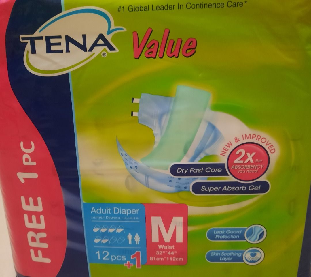 Tena- M Size, Health & Nutrition, Assistive & Rehabilatory Aids, Adult Incontinence on Carousell