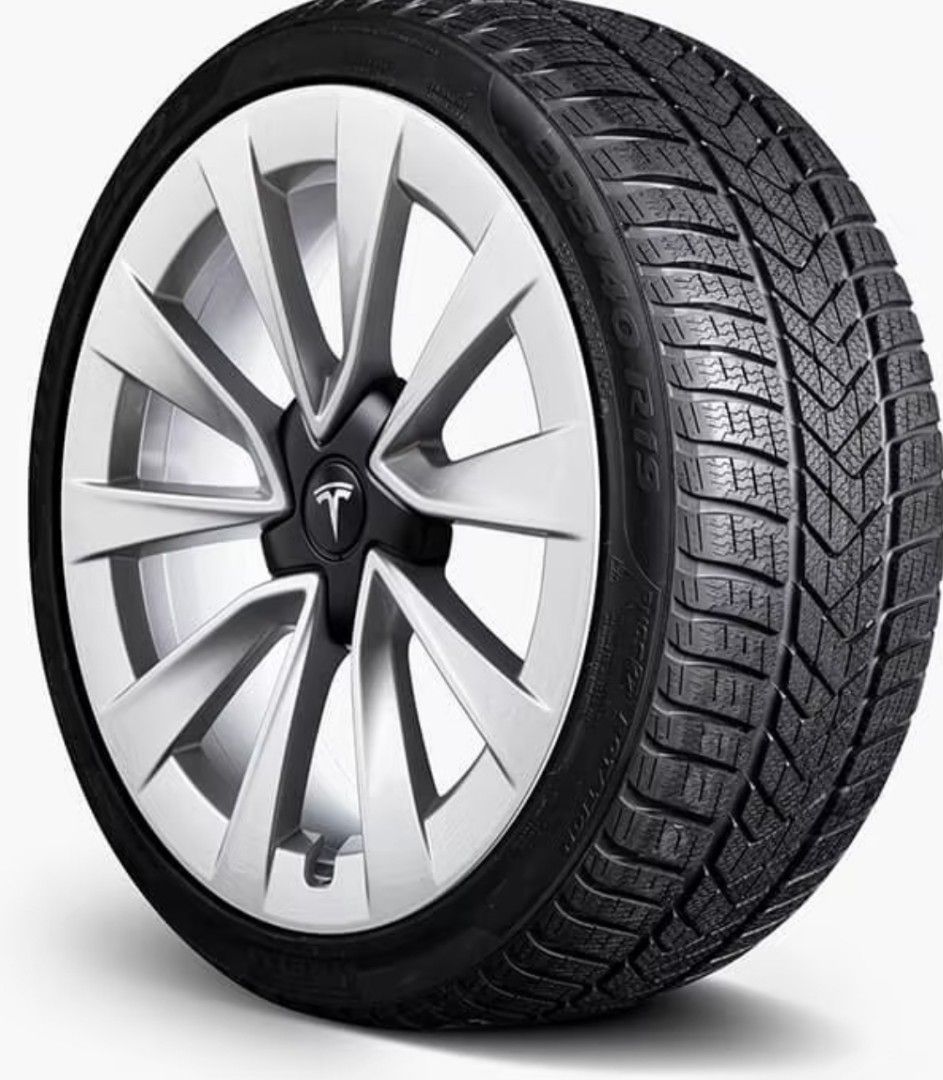 Tesla Model 3 19" rims with tyres, Car Accessories, Tyres & Rims on ...