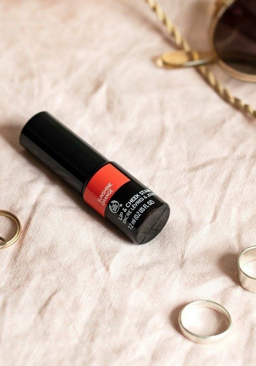 THE BODY SHOP Lip and Cheek Stain (Sunshine Orange), Beauty & Personal ...