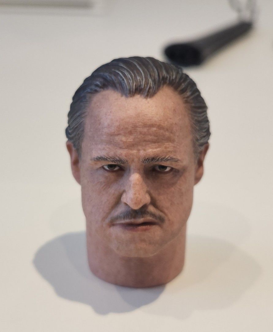 The Godfather Head , Stage , accessories and box Damtoys ( x HOT TOYS ...