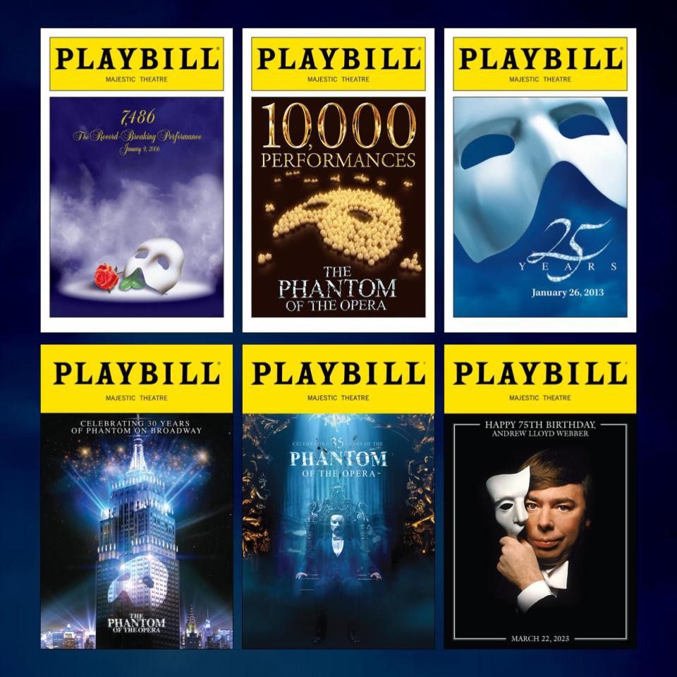 THE PHANTOM OF THE OPERA Limited Edition Playbill, Hobbies & Toys ...