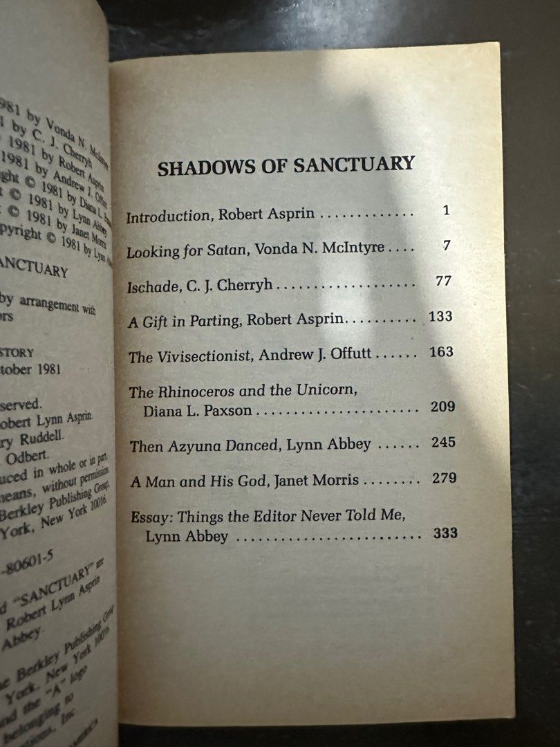 Thieves World Books 3, 5, 10. Shadows of Sanctuary, The Face of Chaos ...