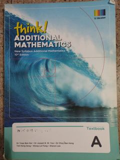 Think! Additional Mathematics 10th Ed Textbook B, Hobbies & Toys, Books ...