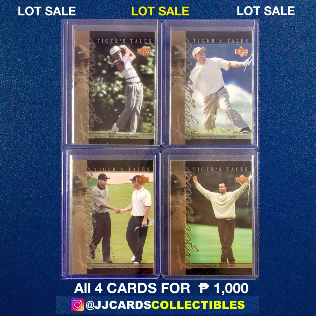 Tiger Woods NBA Cards in Top Loader All 4 CARDS FOR ₱ 1,000 on Carousell