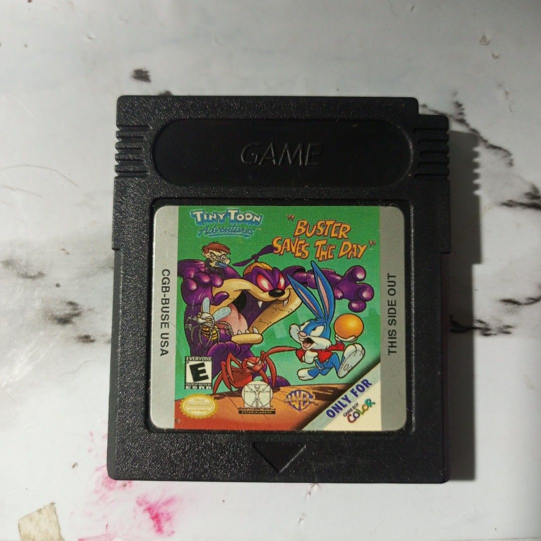 Tiny Toons "Buster Saves the Day" GBC Game (Class A), Video Gaming ...