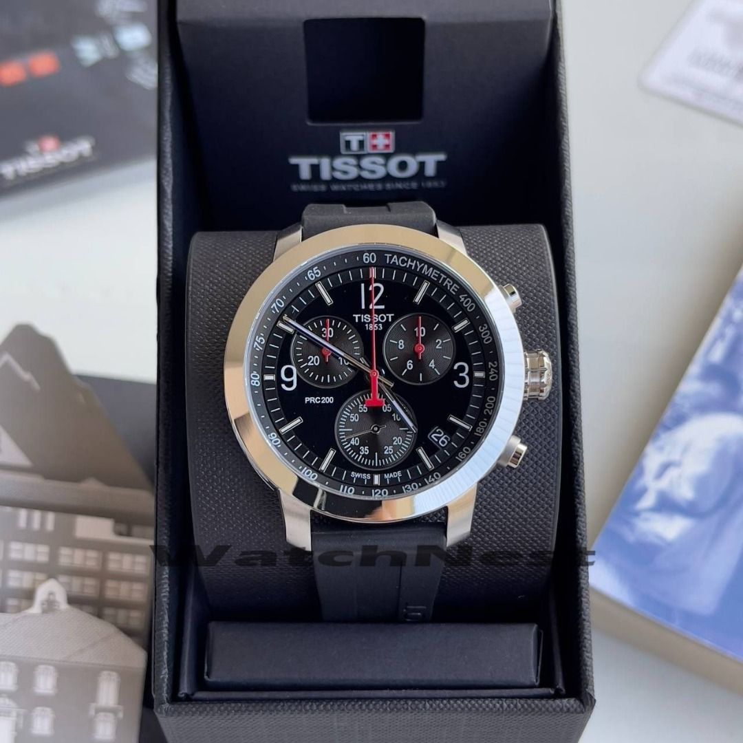 Tissot T-Sport Tachymeter PRC 200 Chronograph Quartz T114.417.17.057.00, Men's Fashion, Watches ...