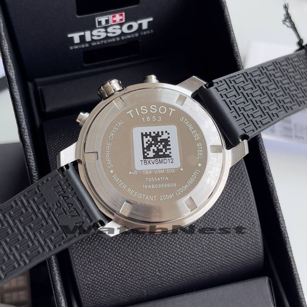 Tissot T-Sport Tachymeter PRC 200 Chronograph Quartz T114.417.17.057.00, Men's Fashion, Watches ...