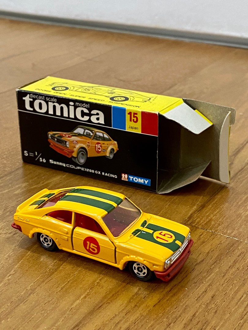 Tomica black box Nissan Sunny Coupe 1200GX made in Japan, Hobbies ...