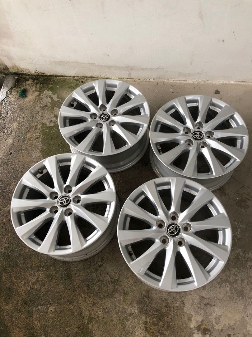 Toyota 17 inch rims, Car Accessories, Tyres & Rims on Carousell