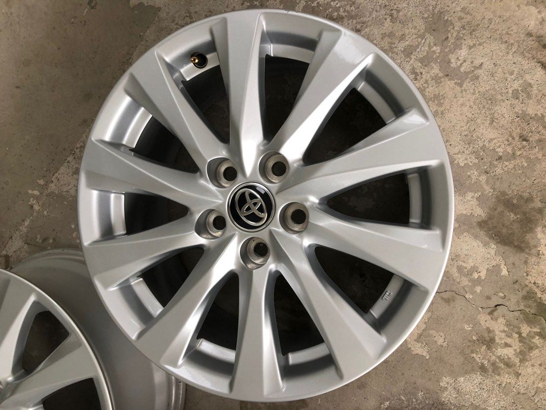 Toyota 17 inch rims, Car Accessories, Tyres & Rims on Carousell