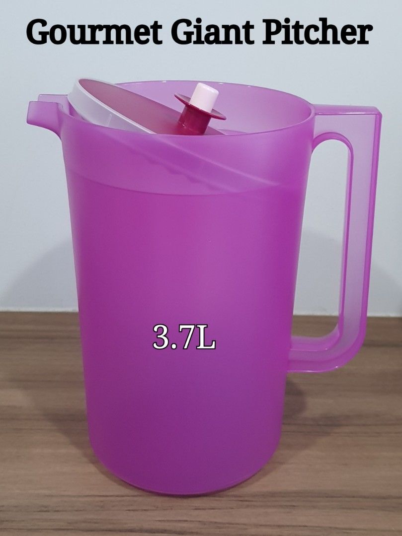 Tupperware Gourmet Giant Pitcher 3.7L, Furniture & Home Living ...
