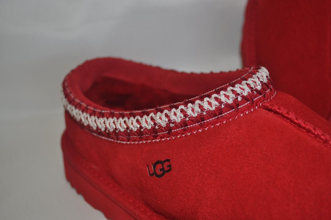 UGG Tasman (Red) | By UGG AUTHENTIC Slippers Sheepskin Wool footbed ...