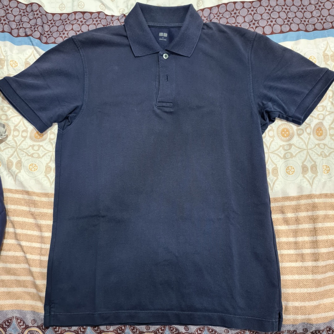 UNIQLO Plain Blue Polo Tee, Men's Fashion, Tops & Sets, Tshirts & Polo ...
