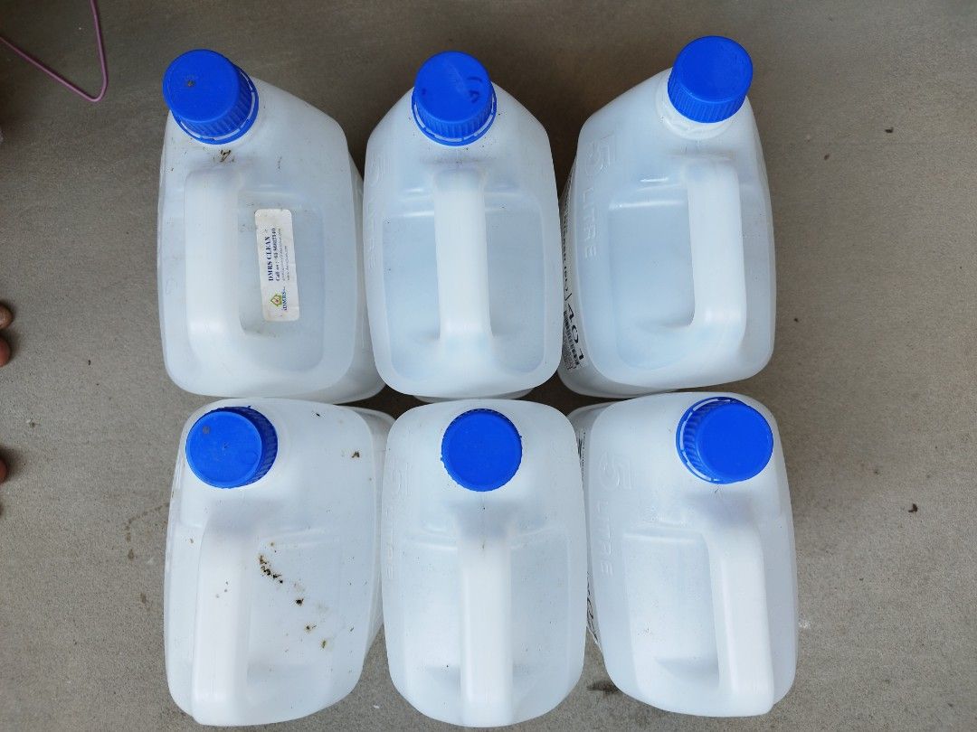 USED 5L plastic can #used Jerry can, Furniture & Home Living, Home Improvement & Organisation ...