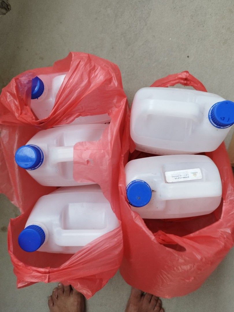 USED 5L plastic can #used Jerry can, Furniture & Home Living, Home Improvement & Organisation ...