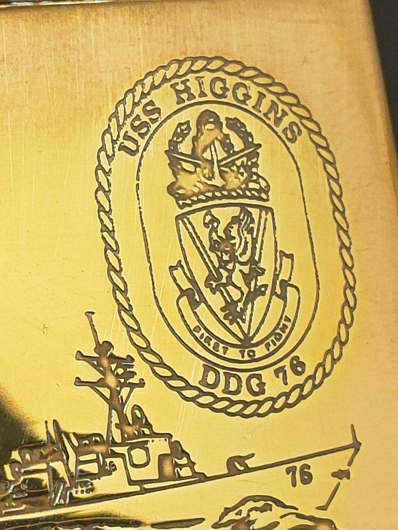 USS HIGGINS DDG 76 ZIPPO NAVY, Hobbies & Toys, Collectibles ...