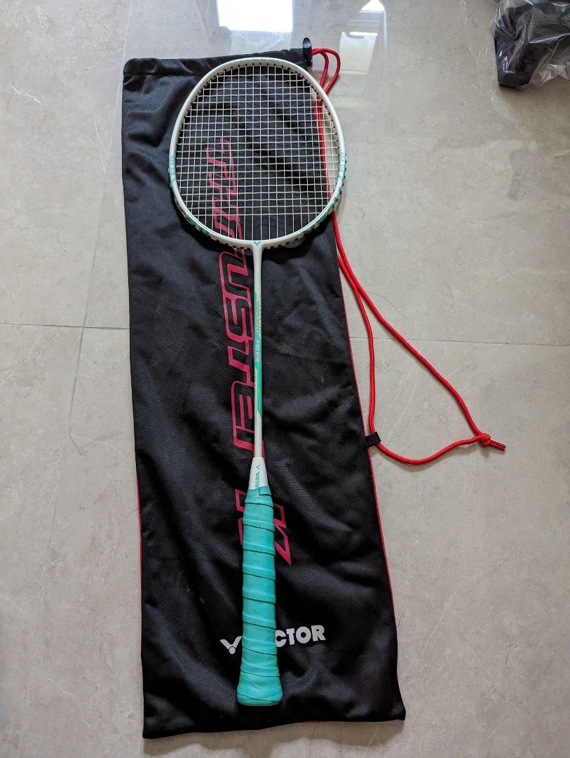 Victor Thruster TK Tiger racket, Sports Equipment, Sports & Games ...