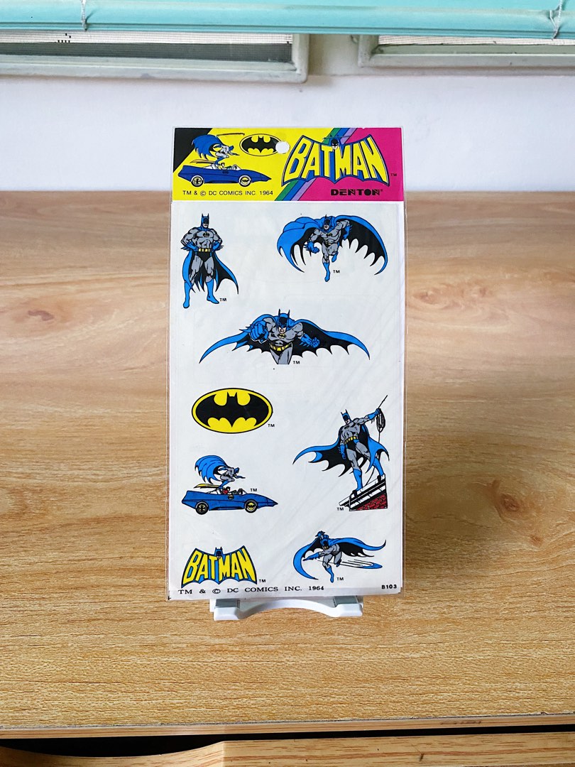 (Vintage) Batman - Sticker Sheet (Sealed) on Carousell