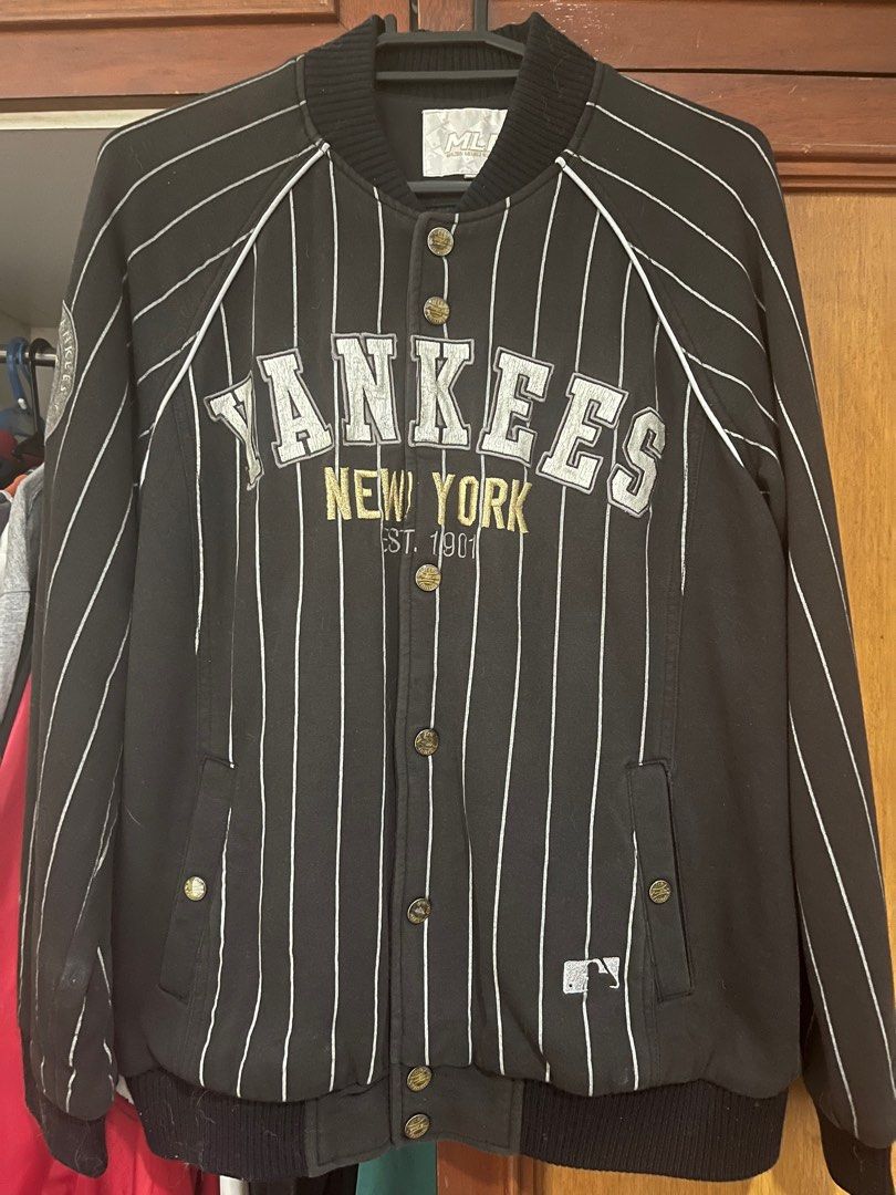 Vintage MLB Yankees Jacket, Men's Fashion, Coats, Jackets and Outerwear ...