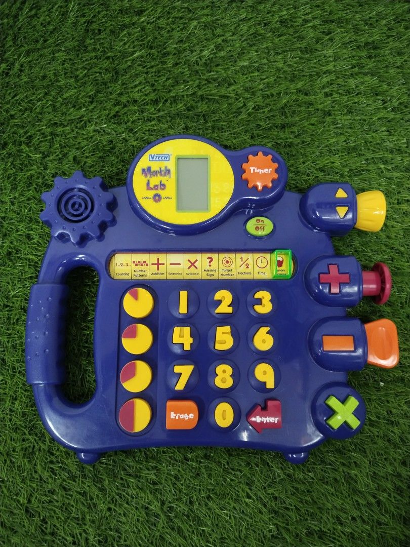 Vtech Electronic Math Lab Learning Quiz Brain Handheld Game Hobbies And Toys Toys And Games On