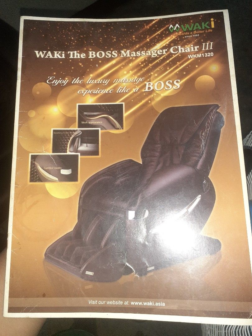 WAKI THE BOSS MASSAGER 3 MODEL WKM 1320, Health & Nutrition, Massage ...