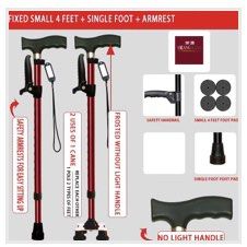 Walking stick cane aid elderly senior handicap wheelchair safety first ...