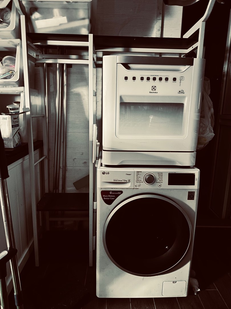 Washing machine rack with shelf, Furniture & Home Living, Home ...