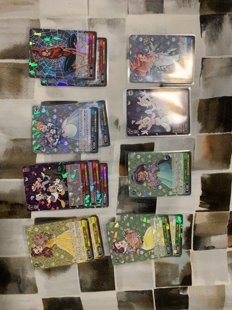 Weiss Schwarz Disney 100 cards, Hobbies & Toys, Toys & Games on Carousell