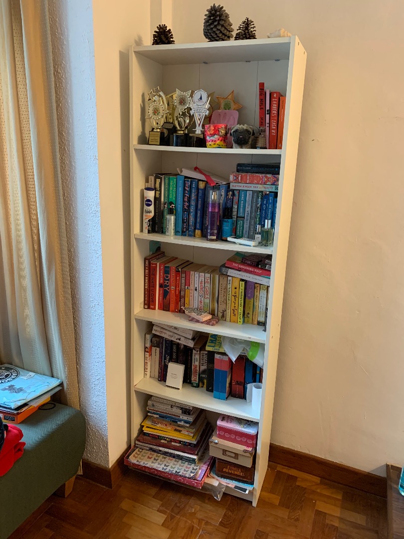 White IKEA Gersby Bookshelf - 2 Yrs Old, Furniture & Home Living ...