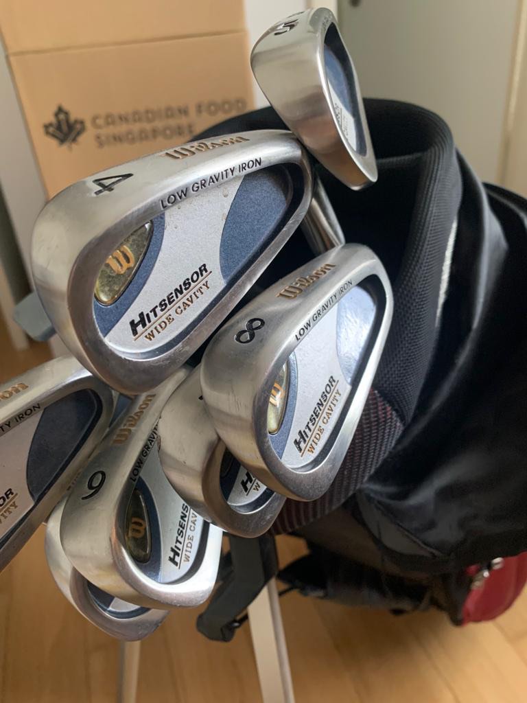 Wilson clubs and bag, Sports Equipment, Sports & Games, Golf on Carousell