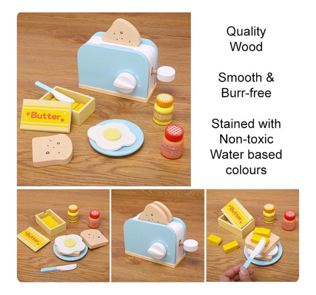 Wooden Toaster Toy, Hobbies & Toys, Toys & Games on Carousell