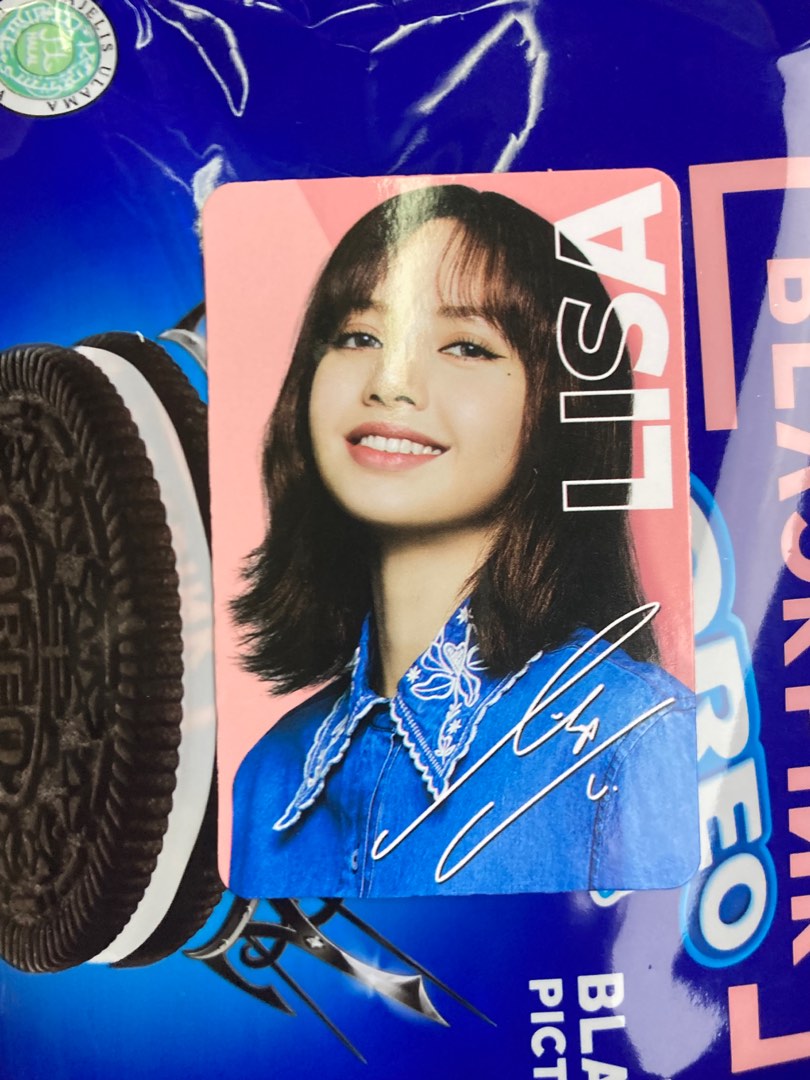 [WTS] BLACKPINK X OREO (LISA) PHOTOCARD, Hobbies & Toys, Memorabilia ...