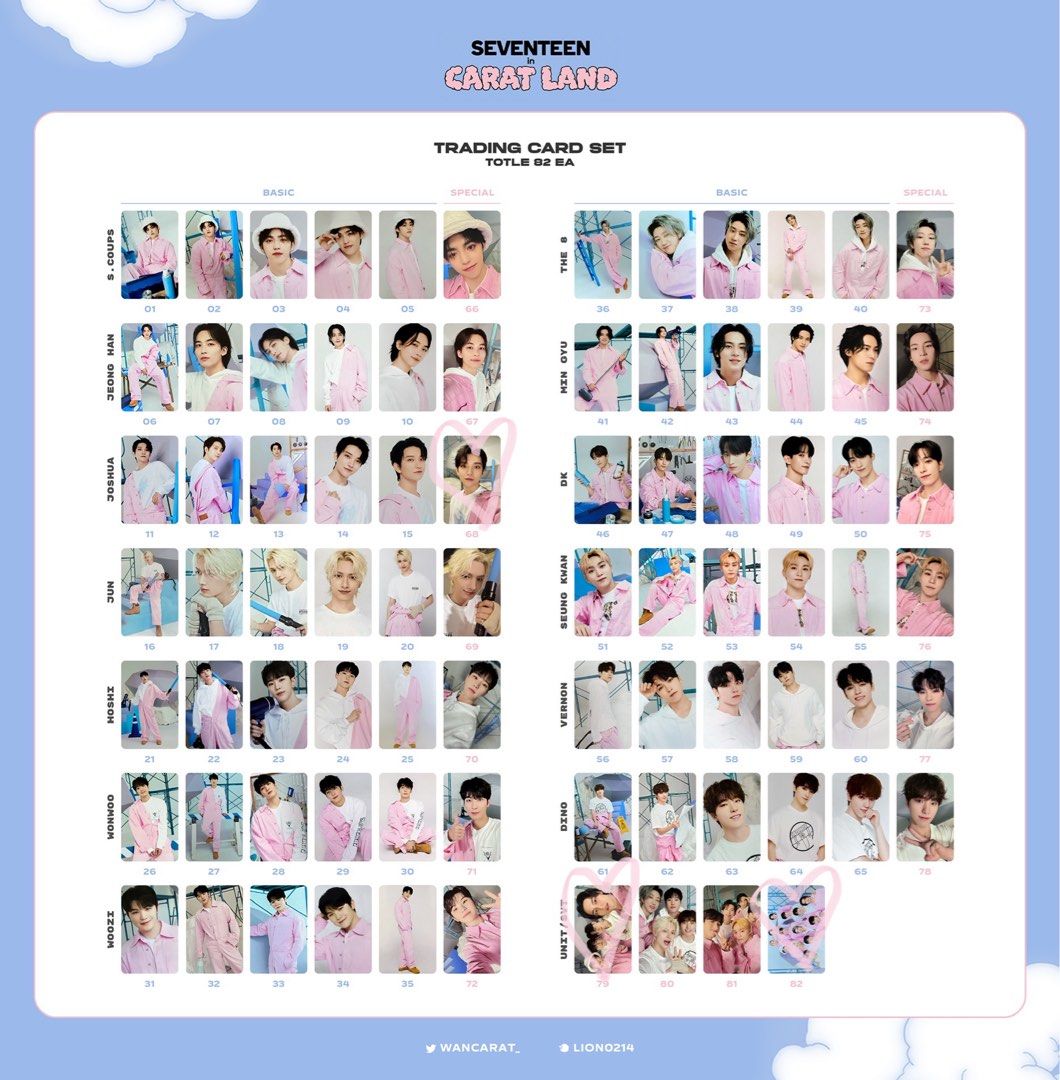 wtt/wts seventeen svt caratland 2023 trading card pcs, Hobbies & Toys, Memorabilia ...