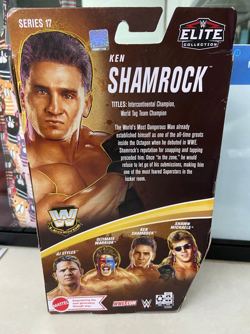 WWE Mattel Elite Ken Shamrock Chase Blue with Intercontinental ...