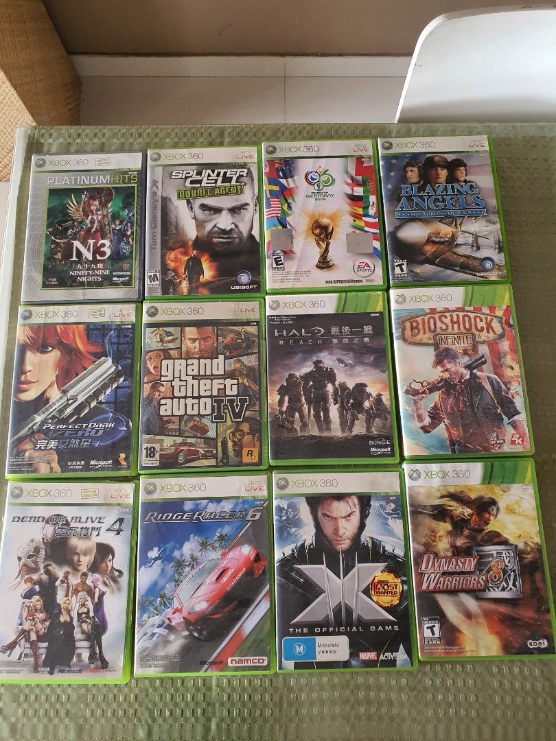 Xbox 360 games $15, Video Gaming, Video Games, Xbox on Carousell