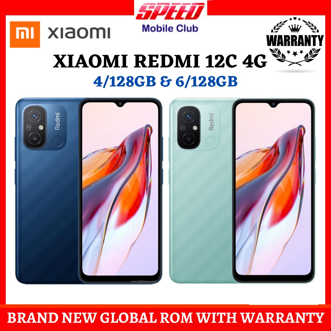 Xiaomi Redmi 12C (4GB+128GB) (6GB+128GB) | Local Set With 1 Year ...