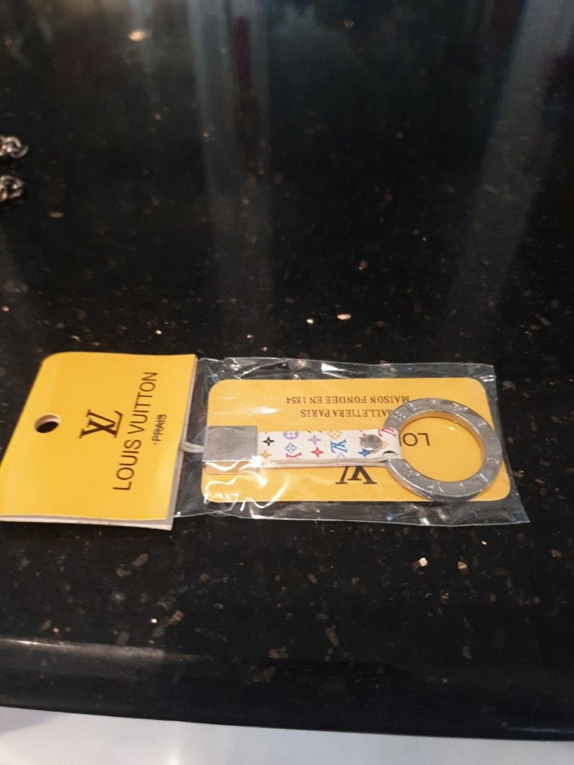 YSL LEATHER KEY CHAIN, Luxury, Accessories on Carousell