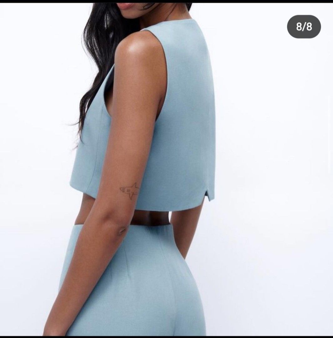 Zara Linen Waistcoat and Trousers Set on Carousell