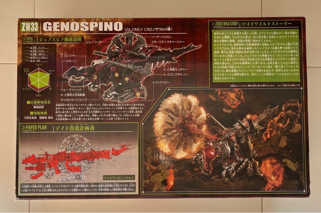 Zoids Wild ZW33 Genospino, Hobbies & Toys, Toys & Games on Carousell