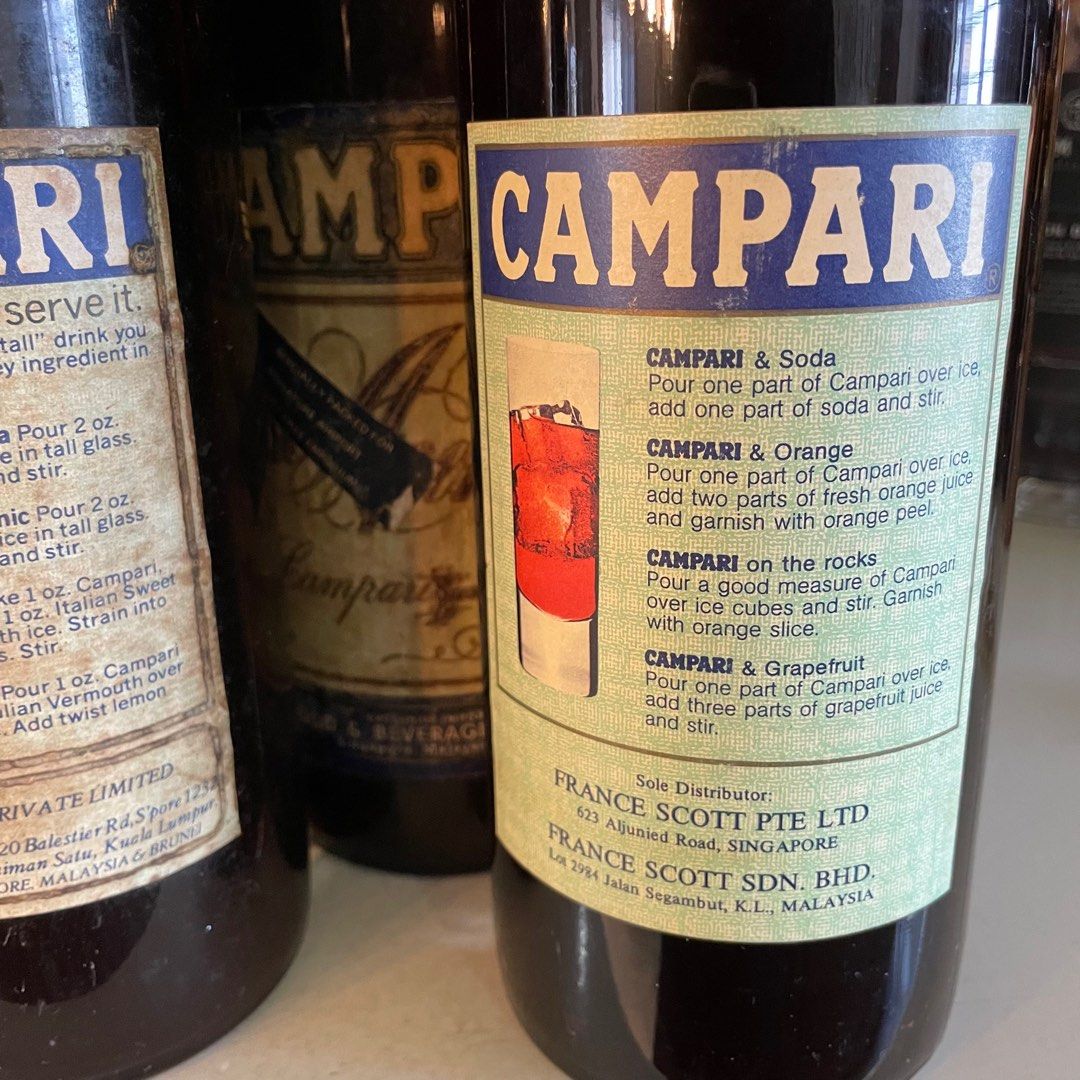 1L Campari 1980s 1990s Vintage rare aperitif not aperol bitter for ...