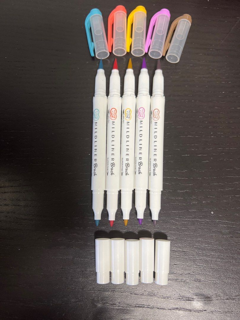 2 in 1 Brush pen and super fine marker , Hobbies & Toys, Stationery ...
