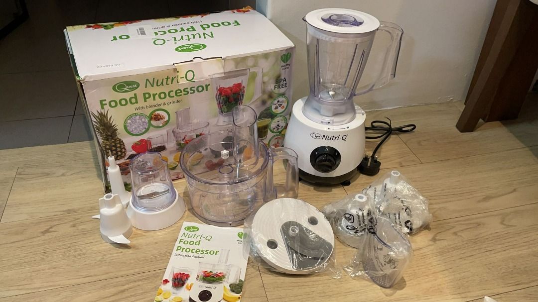 3639) NUTRI-Q 34780 FOOD PROCESSOR & COFFEE GRINDER / 2 SPEEDS & PULSE ...