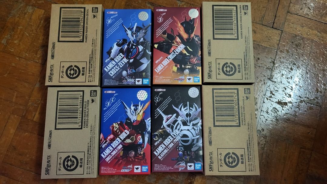 全新 shf 幪面超人 kamen rider Build Cross-z Magma ZEVOL cross-zbuild evol blackhole form (phase 4) 熔岩龍 ...