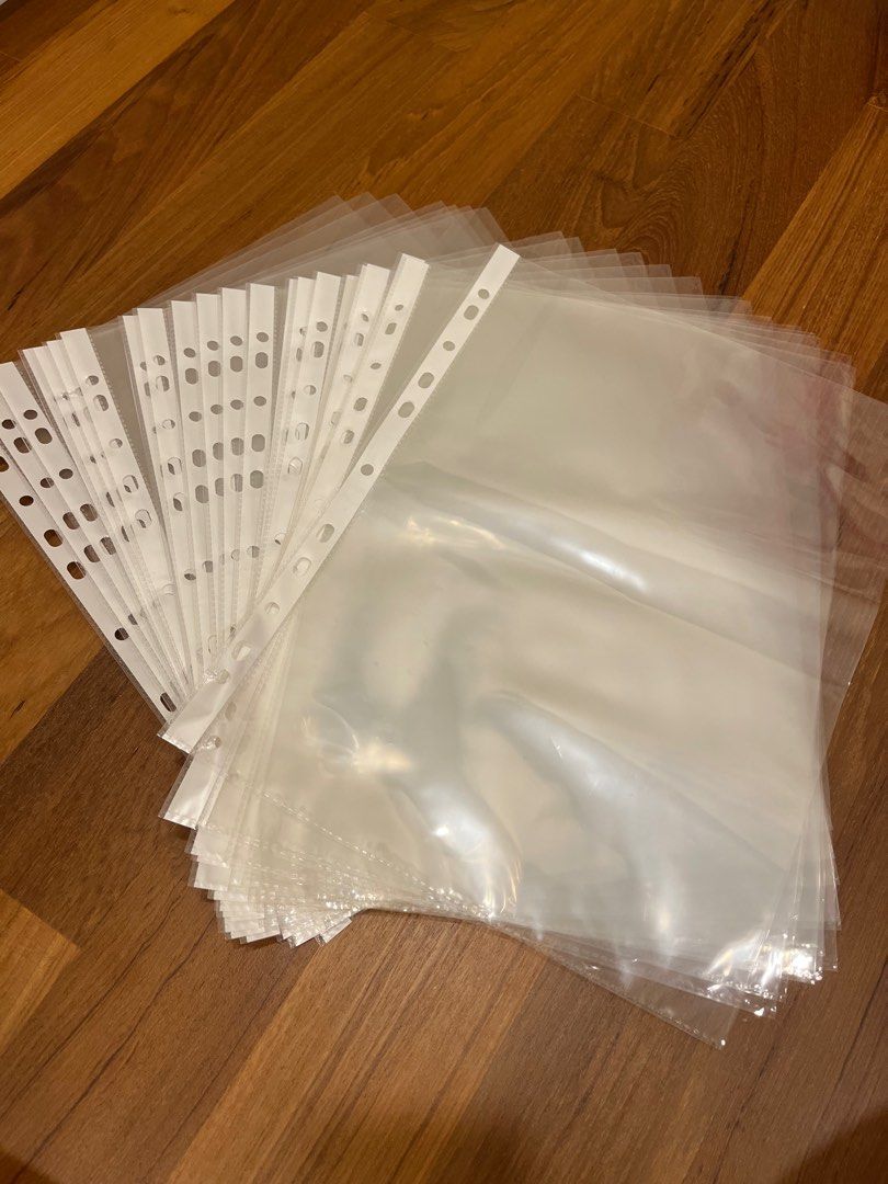A4 Clear folder refill 20 sheets, Hobbies & Toys, Stationery & Craft ...