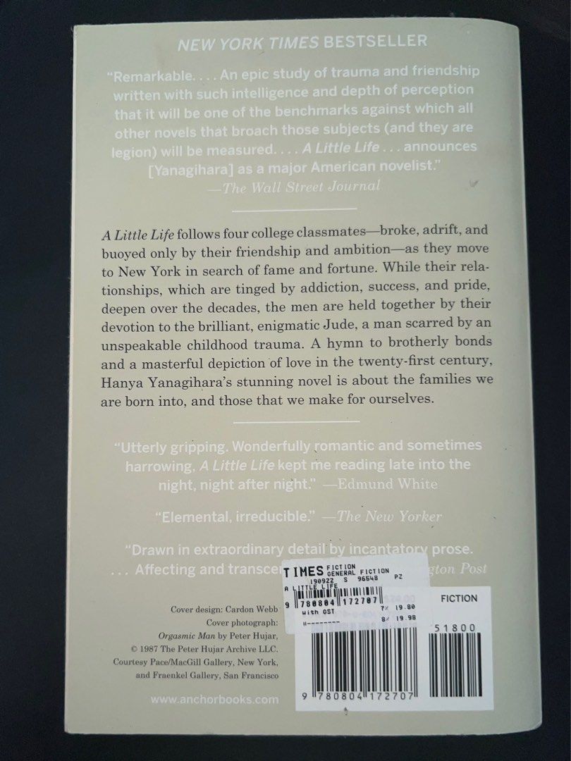 A Little Life by Hanya Yanagihara, Hobbies & Toys, Books & Magazines ...